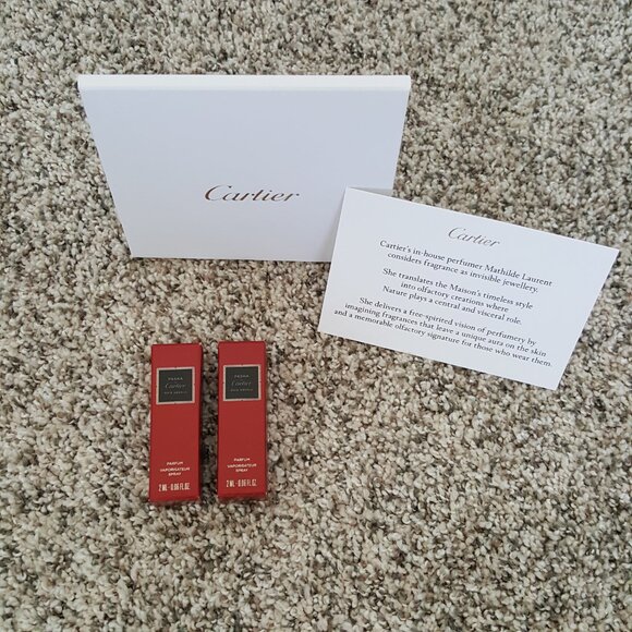 Cartier | Makeup | Cartier Set Of 2 Mini Perfumes Pasha Noir Absolu ...